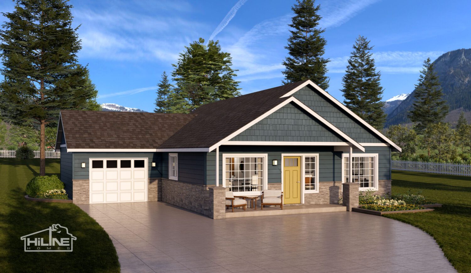 Plan 1200 - HiLine Homes